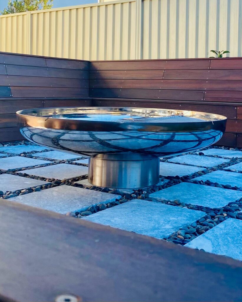 THE CAULDRON – Stainless Steel + Free SS Fire Poker - Unique Fire Pits